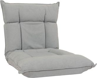 Hhg Bodensessel HHG 909, Relaxsessel Bodenkissen Bodensofa Klappsessel 6 Relaxpositionen, stabiles Gestell Samt hellgrau