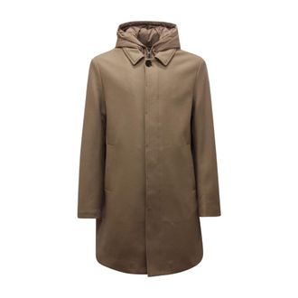 Duno Gepolsterter Jasper Mantel mit Abnehmbarer Kapuze - - Coats - Herren - Beige - L