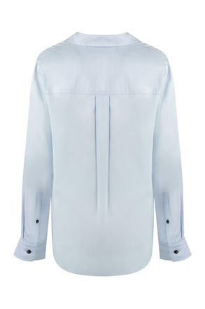 Bottega Veneta Womens Viscose Twill Shirt Morning Mist