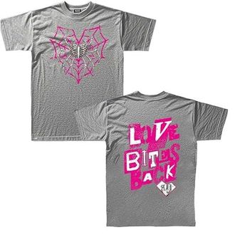 Generic AJ Lee Love Bites Back Merch T-shirt d&eacute;t&eacute; tendance d&eacute;contract&eacute; Y2K T-shirt sport unisexe, gris, 4XL