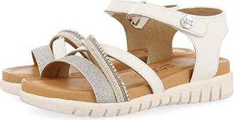 Gioseppo Sandales en Peau de Couleur Blanche avec détails pour Fille maroa
