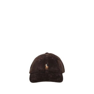 Ralph Lauren Casquette en velours c&ocirc;tel&eacute; - Homme - Accessoires - Brun - Taille: ONE Size