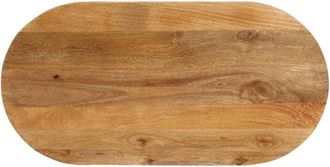 vidaXL Dessus de table 120x60x2,5 cm ovale bois massif de manguier vidaXL