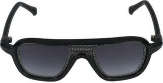 Yohji Yamamoto unisex, Accessoires, Noir, Taille: 45 MM Sun502 C01 Lunettes de soleil