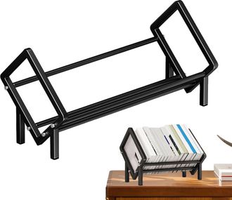 Generic Schreibtisch-Regale, Organizer, Kippregal für Kochbücher aus Kohlenstoffstahl, Tischregale, 15,7 Zoll Regale, Schreibtisch-Regale für Teil