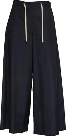 Max Mara Femme, Pantalons, Bleu, Taille: 38 FR Wide Pantalons