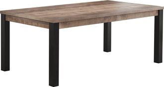 Trendteam Emile - Esstisch - Tabak Eiche/Grau - Tisch f&uuml;r das Esszimmer - (BxHxT) 200 x 77 x 100 cm - Platz f&uuml;r bis zu 8 Personen - rustikales Design - kratzfes