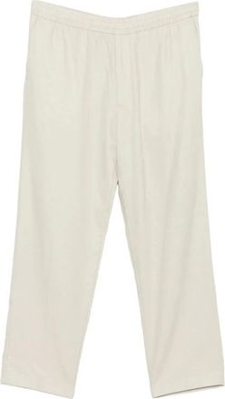 Calvin Klein Homme, Pantalons, Beige, Taille: M Linen Cotton Drawstring Pantalons