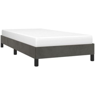 vidaXL Bettgestell ohne Matratze Dunkelgrau 80x200 cm Samt Vidaxl