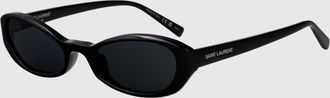 Saint Laurent Cat-Eye Sonnenbrille aus Acetat mit kontrastierendem Schriftzug-Logo