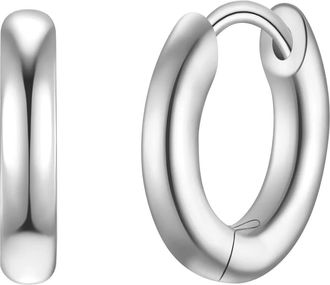 Glanzst&uuml;cke M&uuml;nchen Ohrringe - Sterling Silber Creolen - Gr. unisize - in Silber - f&uuml;r Damen