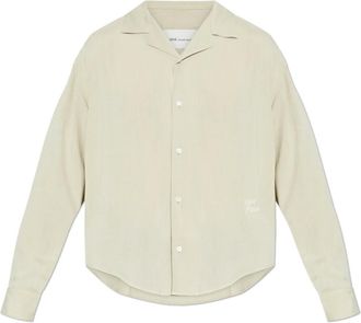 Ami Homme, Chemises, Beige, Taille: XL Chemise Coupe Asym&eacute;trique