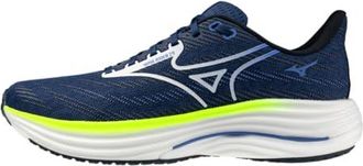 Mizuno Wave Rider 29 Chaussures de course pour homme Bleu/blanc/jaune &eacute;clair, Estate Blue White Lightning Ye, 44.5 EU