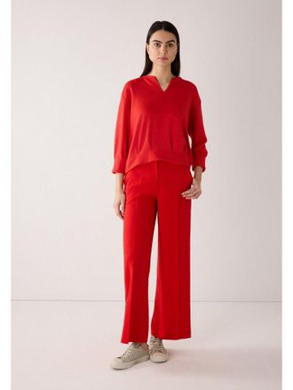 More & More Sweatshirt rotes 3/4 Arm-Sweatshirt, Blusenshape
