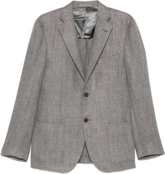 Corneliani Homme, Vestes, Brun, Taille: 4XL Veste en Lin et Laine