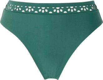 Brigitte Bardot Culotte de bain taille haute vert Mirage