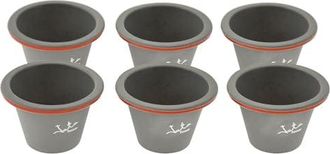 Jata Hogar MC67 Backformen-Set, Silikon, Grau, 32,5 x 25 x 10,5 cm, 6 St&uuml;ck