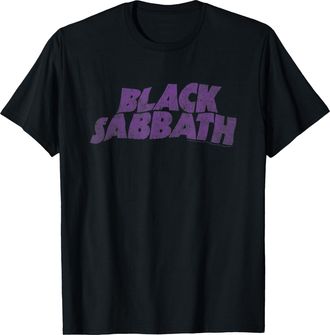 Black Sabbath Offizielles Black Sabbath Retro Wavy Logo T-Shirt