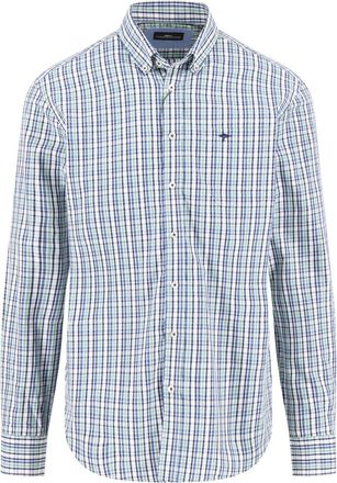 Fynch-Hatton Hemd aus Baumwolle mit Karomuster und Button-Down-Kragen fern / 3XL