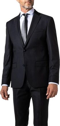 Roy Robson Herren Sakko blau Schurwoll-Stretch