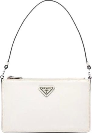 Prada Sac d&eacute;paule Saffiano Pre-owned - Femme - Pre-owned - Blanc - Taille: ONE Size