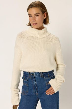 Gerard Darel Col roul&eacute; en cachemire - EDANA - Ecru