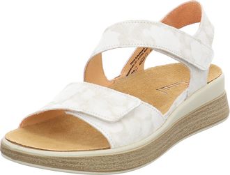 Think Damen Meggie Lederfutter Sandale, Bianco 1020, 42 EU