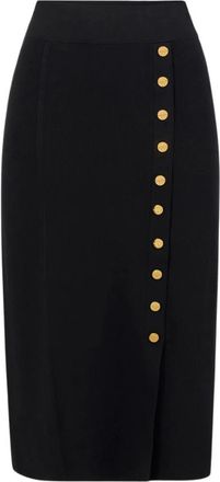 Elisabetta Franchi Femme, Jupes, Noir, Taille: 40 FR Gonna in maglia punto stoffa