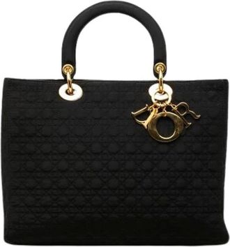 Dior Sac &agrave; main matelass&eacute; en nylon Pre-owned - Femme - Pre-owned - Noir - Taille: ONE Size