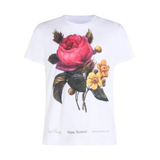 Vivienne Westwood Femme, Tops, Blanc, Taille: 46 FR T-Shirt &agrave; Imprim&eacute; Floral
