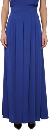 Max Mara Femme, Pantalons, Bleu, Taille: 36 FR Wide Pantalons