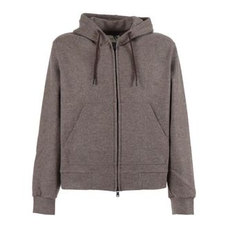Circolo 1901 Homme, Sweatshirts et sweats &agrave; capuche, Brun, Taille: S Felpa cappuccio in lana