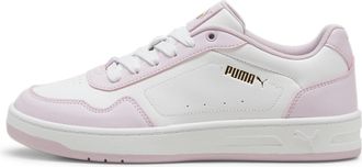 Puma Damen Court Classy Sneaker, Weiß Grape Mist Gold Lila, 40.5 EU