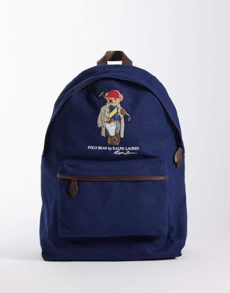 Polo Ralph Lauren Sac &agrave; dos avec ours brod&eacute; - Bleu marine Newport