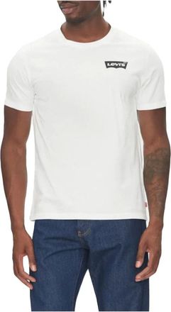Levi's Homme, Tops, Blanc, Taille: M T-shirt &agrave; col rond graphique