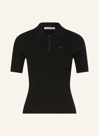 Lacoste Strickshirt schwarz