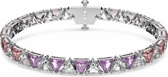 Swarovski Tennisarmband mit facettierten Trillant-Steinen - - Accessories - Damen - Mehrfarbig - ONE SIZE