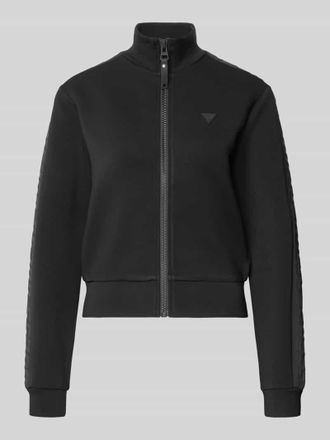 Guess Regular Fit Sweatjacke aus Viskose-Mix