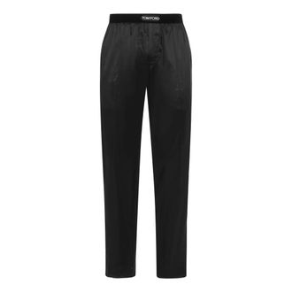 Tom Ford Homme, V&ecirc;tements de nuit et de d&eacute;tente, Noir, Taille: XL Pantalon de Pyjama en Soie