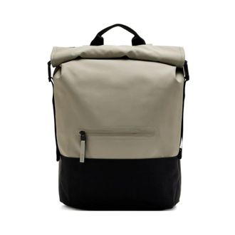 Rains Homme, Sacs, Beige, Taille: ONE Size Sac &agrave; dos Roll-top