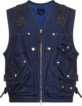 Stone Island Homme, Vestes, Bleu, Taille: M G100016 Utility Vest