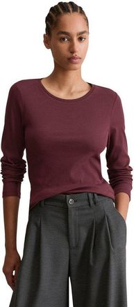 Marc O'Polo Denim Langarmshirt aus softem Ripp-Jersey