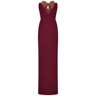 Nensi Dojaka Maxi-Figurkleid mit Herzf&ouml;rmigen Cups - - Dresses - Damen - Rot - M