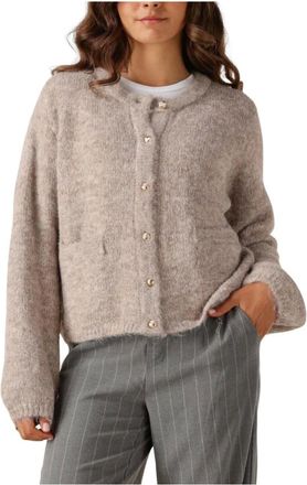 Object Object, Damen, Strickwaren, Beige, XLGr&ouml;&szlig;e