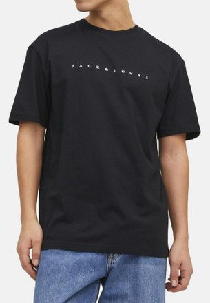 Jack & Jones T-Shirt 3er Pack Star JJ (Spar-Set, 3-tlg) T-Shirt - Baumwolle - Atmungsaktiv - Mit Print auf der Brust