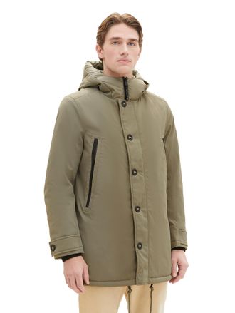 Tom Tailor Herren 1037352 Casual Winterparka mit Kapuze, 32097-smokey Olive Green, XL