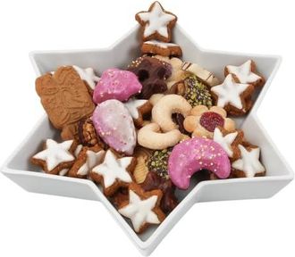 Holst Porzellan CC 130 Porzellan Stern-Schale 30 cm/1.00 l Aurora Wei&szlig; 30 x 30 x 4,5 cm 1 St&uuml;ck