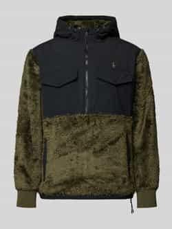 Polo Ralph Lauren Fleecepullover mit Kapuze und Brusttaschen Modell CURLY