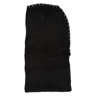 Thom Krom Homme, Accessoires, Noir, Taille: ONE Size Wool Knit Hood Scarf