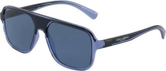 Dolce & Gabbana Homme, Accessoires, Bleu, Taille: 57 MM Dg6134 Lunettes de soleil